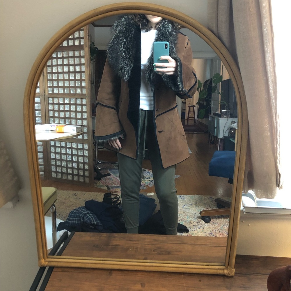 Platinum Utex Faux Fur Coat - Gem